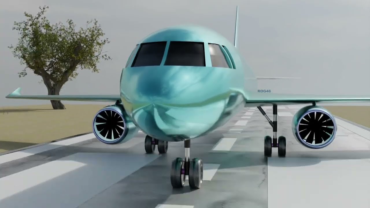 Test Plane Blender Takeoff Animation - YouTube
