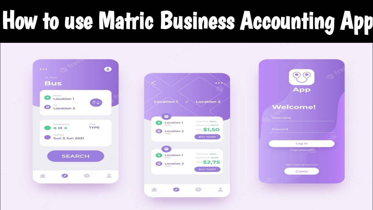 How to use Matric Business Accounting App - YouTube