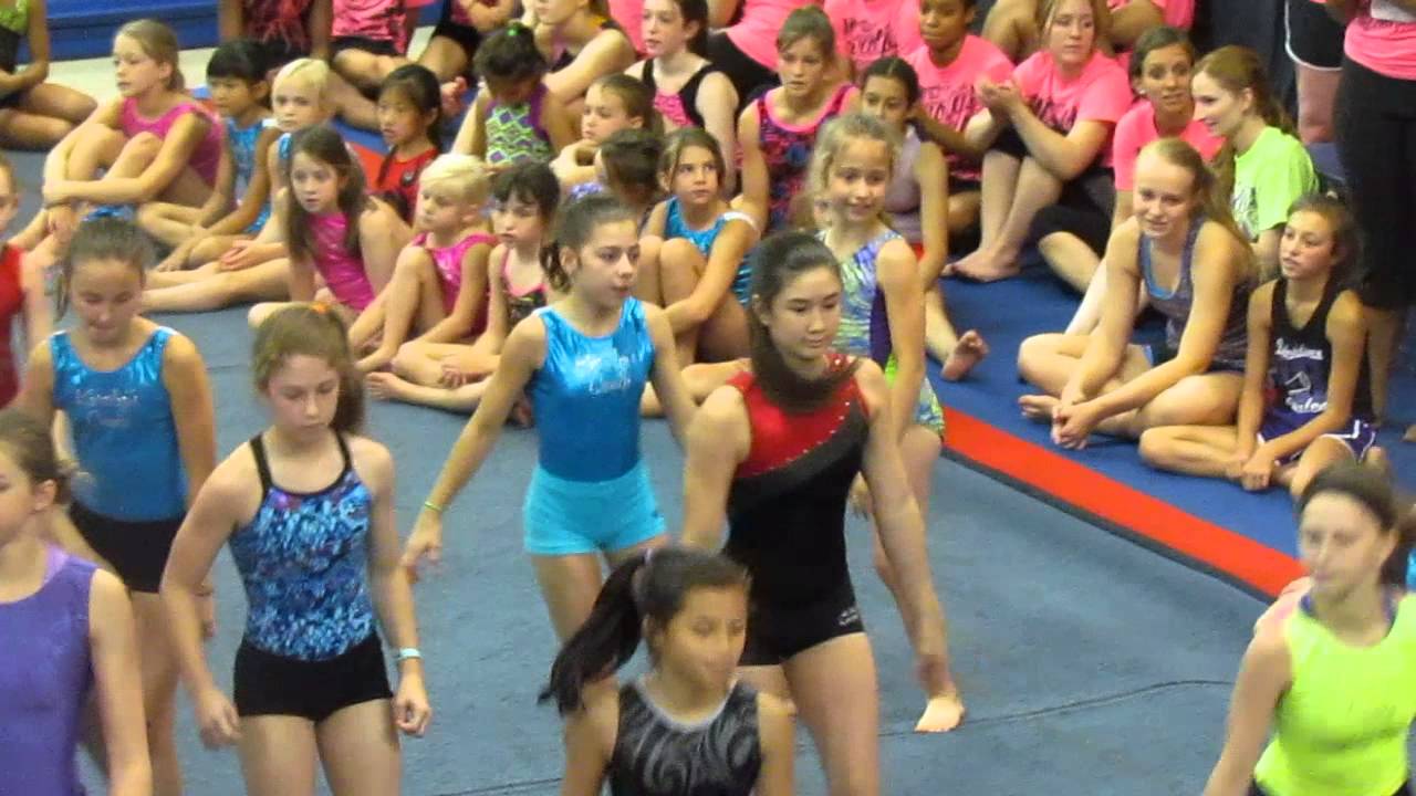Maya at Karolyi's Gymnastics Camp - YouTube