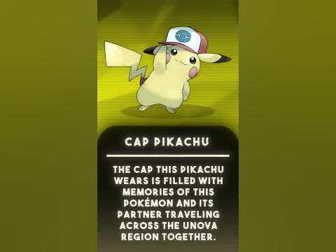 Pokedex Entry: #0025 - Unova Cap Pikachu - YouTube
