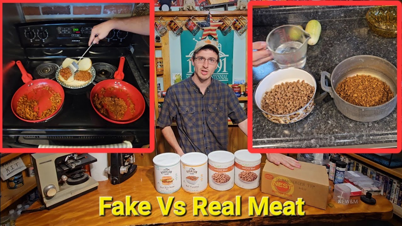 Fake Vs Real Freeze Dried Hamburger Meat Compared To 50 Year Old ...