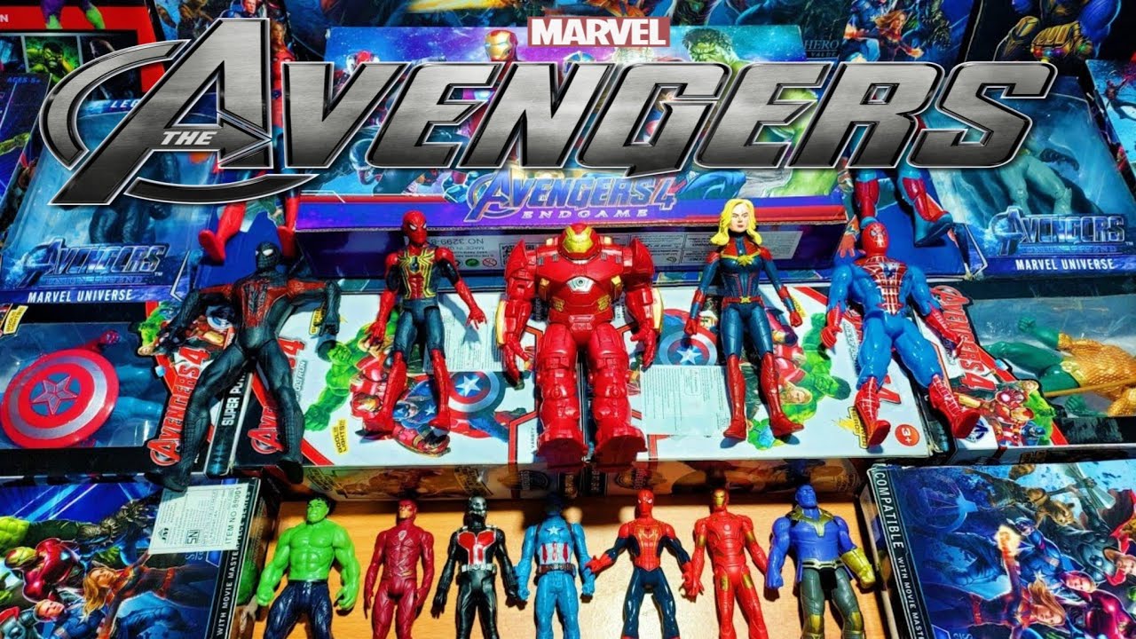AVENGERS TOYS/Action Figures/Unboxing/Cheap Price/Spiderman,Thanos ...