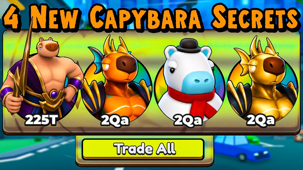 Unlocking 4 NEW CAPYBARA SECRETS In Brainrot Evolution Roblox! - YouTube