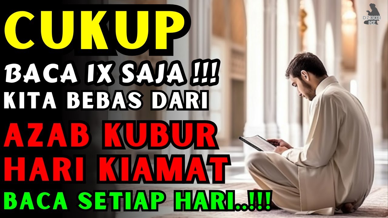 CUKUP BACA 1X TASBIH INI SETIAP HARI, MAKA KITA AKAN BEBAS DARI AZAB KUBUR DAN HARI KIAMAT ...