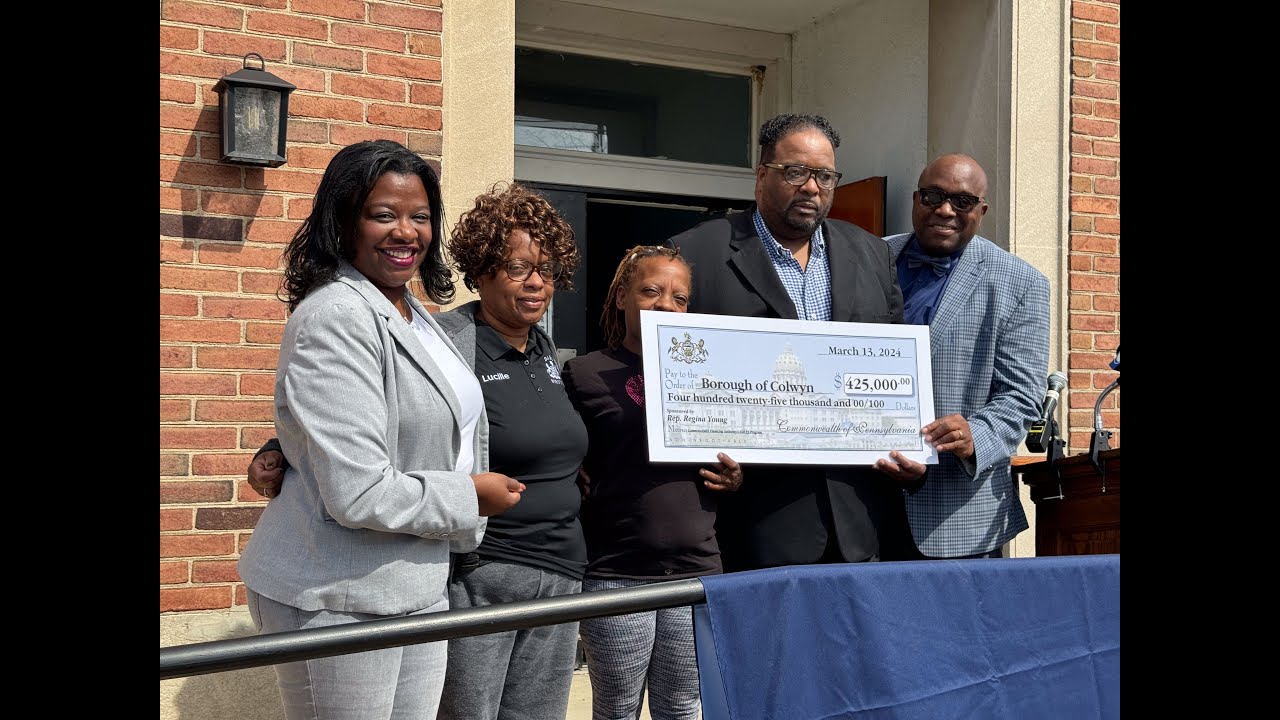 PRESS CONFERENCE: Young Check Presentation to Colwyn Borough - YouTube