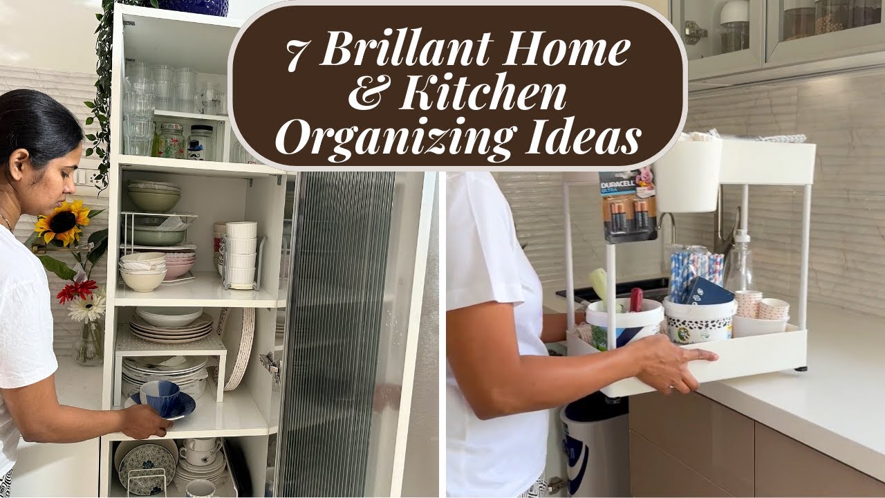 7 Brilliant Kitchen Organization Ideas || Space Saving Organizing tips ...
