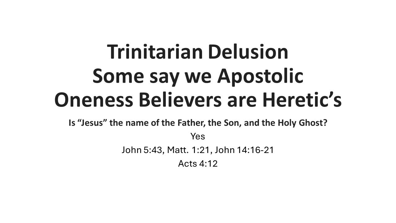 Trinitarian Delusion | Wednesday Night Bible Class | 6/19/2024 - YouTube