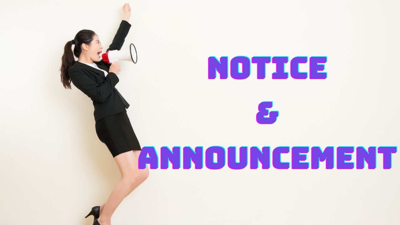 English | Differences | Notice and Announcement - YouTube