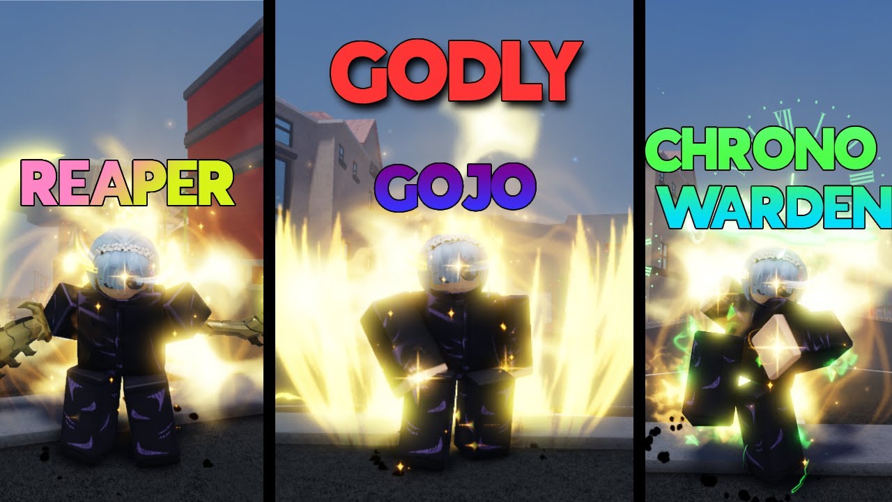 SHOWCASE (GODLY) REAPER+GOJO+CHRONO WARDEN MẠNH NHẤT GAME | AUT - YouTube