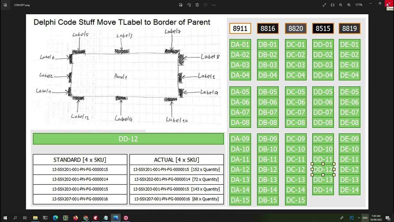 Delphi Code Stuff : Move TLabel to the border of Parent component. - YouTube
