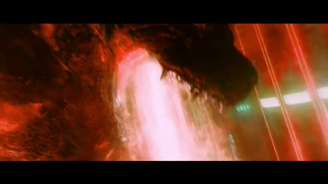 Godzilla's red atomic breath follow Corey - YouTube