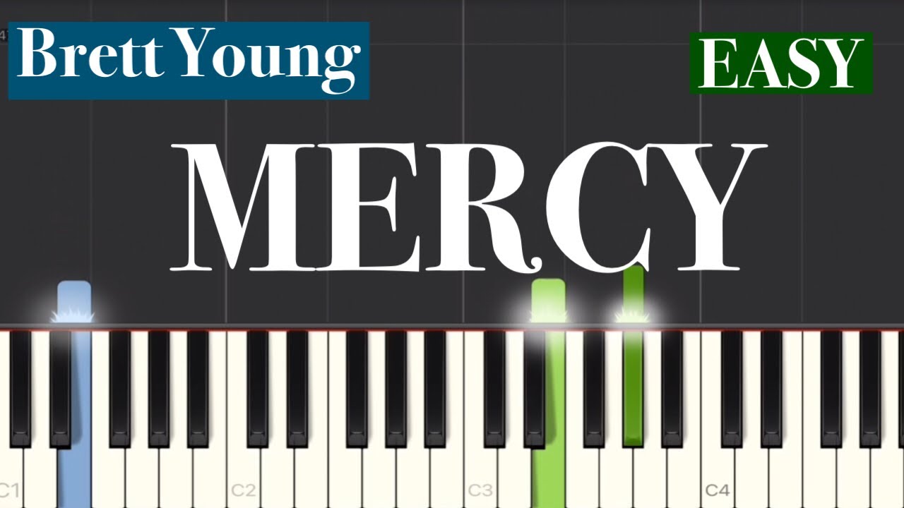 Brett Young - Mercy Piano Tutorial | Easy - YouTube