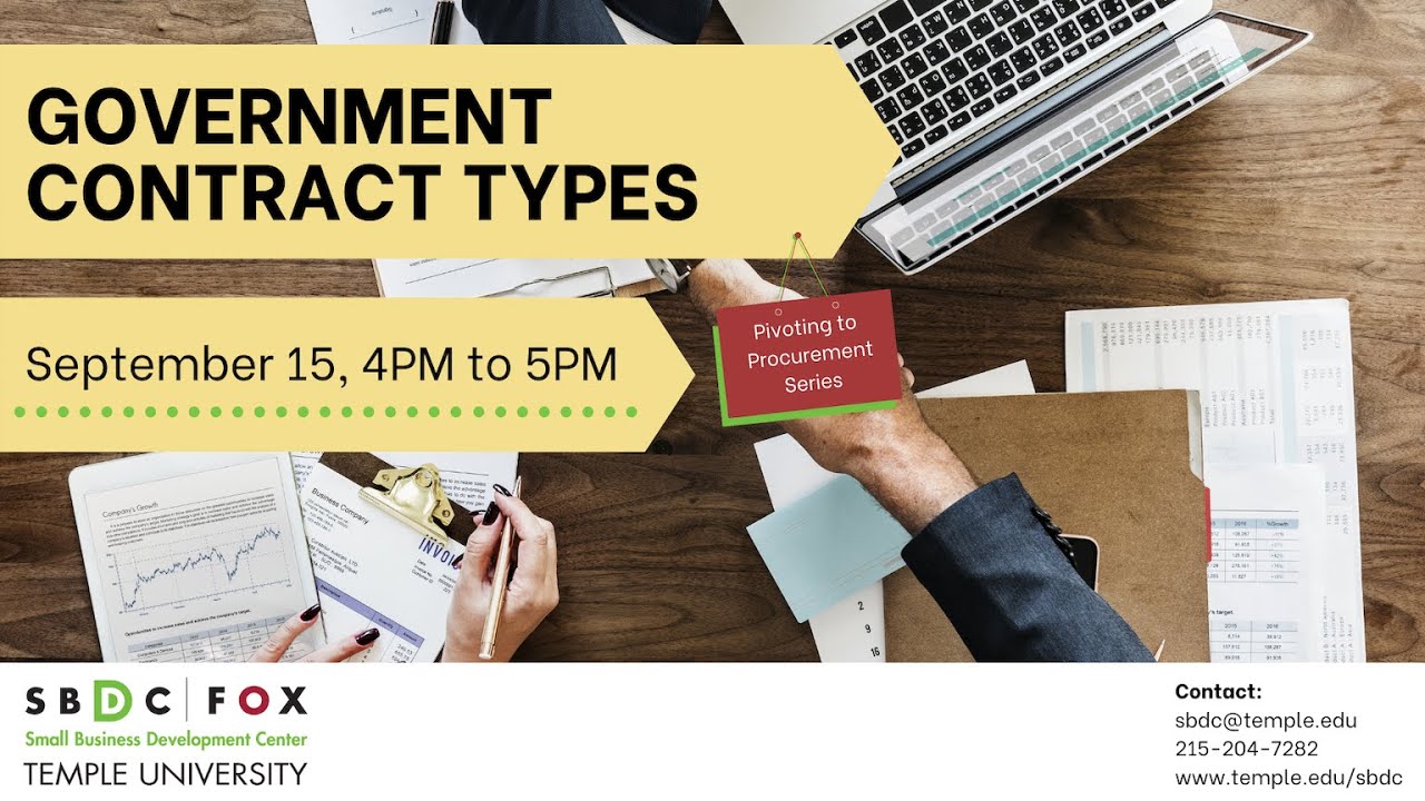 Pivoting to Procurement: Government Contract Types - YouTube