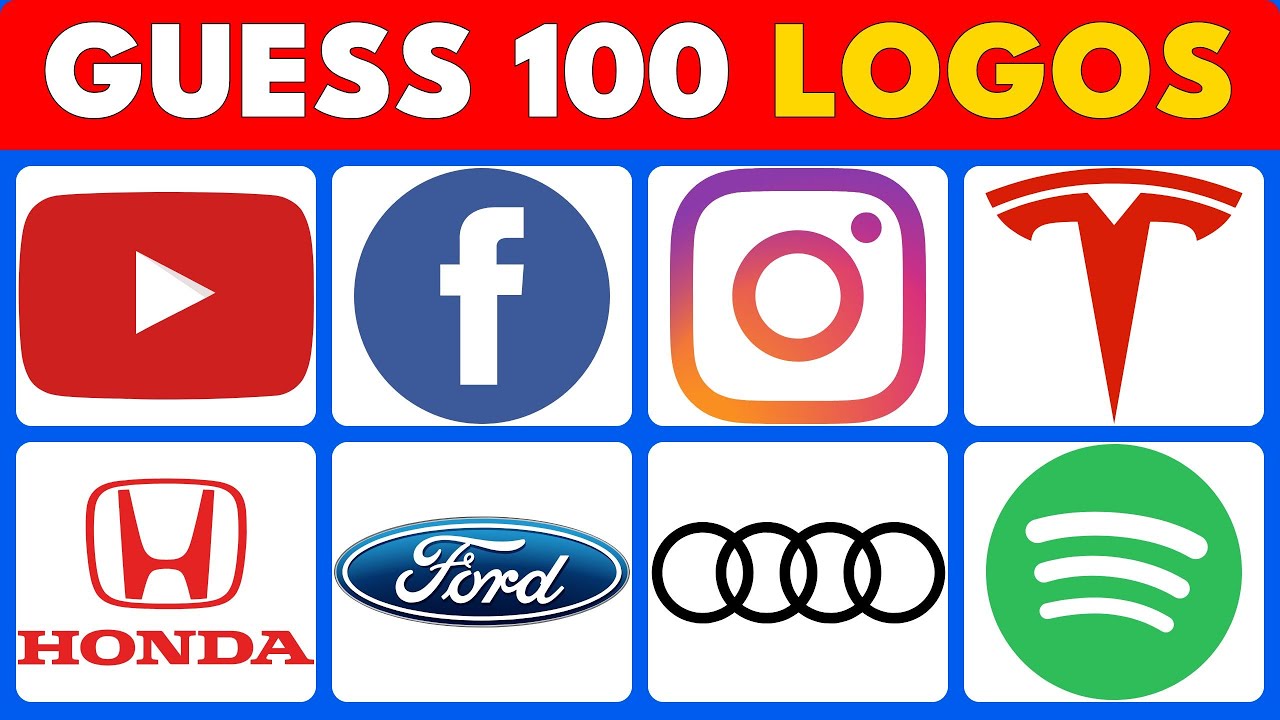 Can You Guess All 100 Logos? Ultimate Logo Challenge! - YouTube