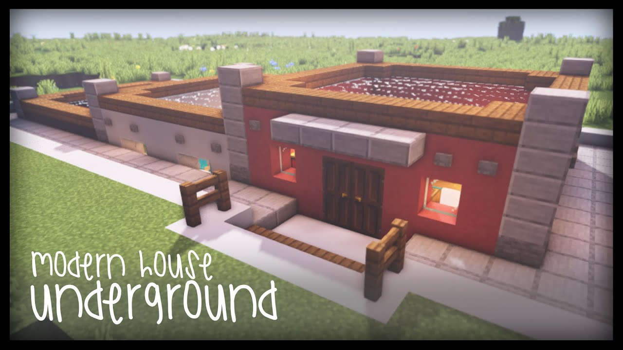 Minecraft: How To Build a Underground House | Underground House ...