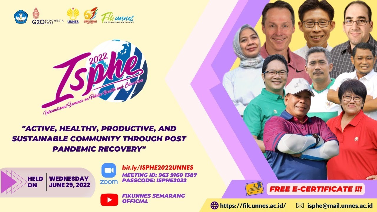 THE 6th INTERNATIONAL SEMINAR ON PUBLIC HEALTH AND EDUCATION (ISPHE 2022) - YouTube