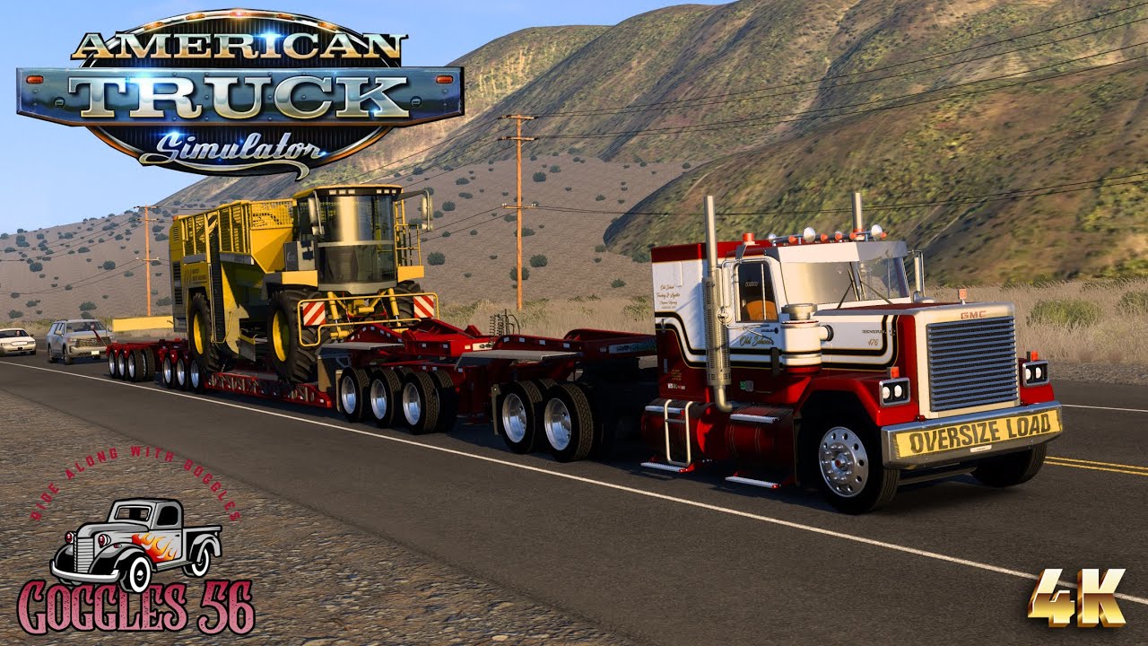 ATS | Old School GMC General | Triple Lowboy | Ely to Carson City - YouTube