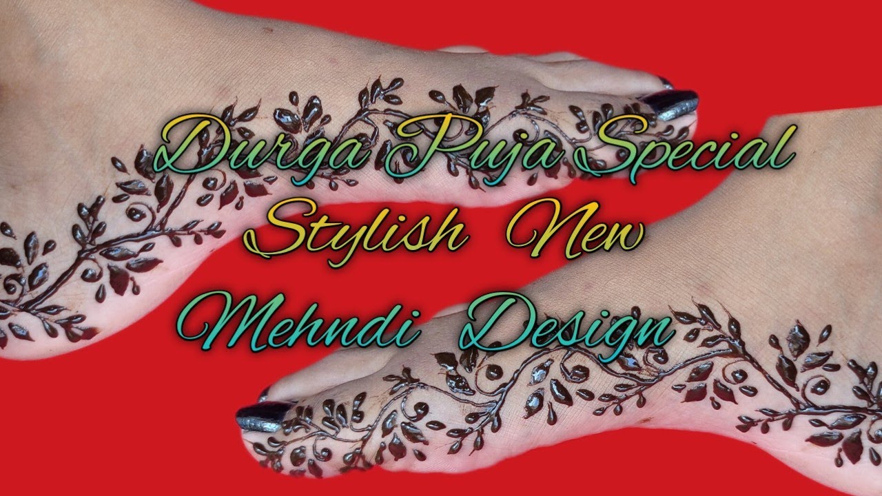 Pair ka Mehndi Designs👣 patti wala 🌿 ️| Easy & simple mehndi design ...