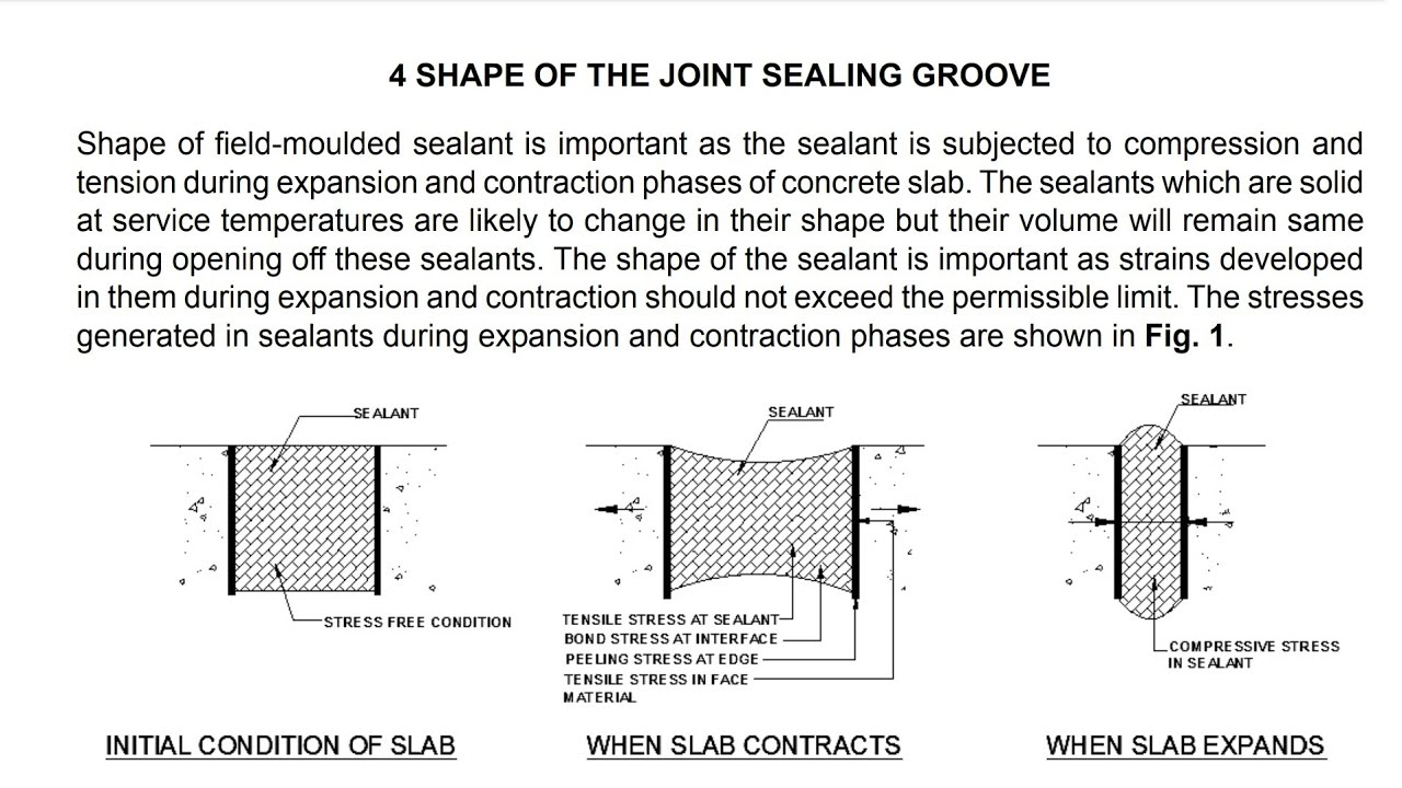 SEALING OF JOINTS IN CONCRETE PAVEMENTS. sealant filling... - YouTube