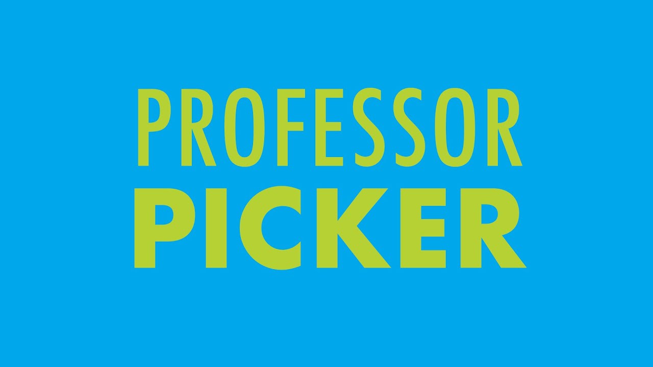 Professor Picker - YouTube