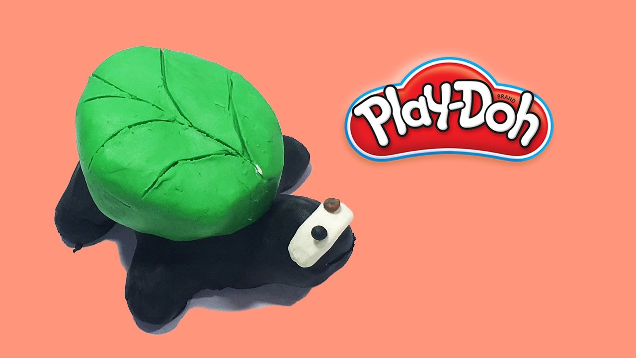 Building Teenage Ninja Turtle with Playdoh - how to make turtle from ...