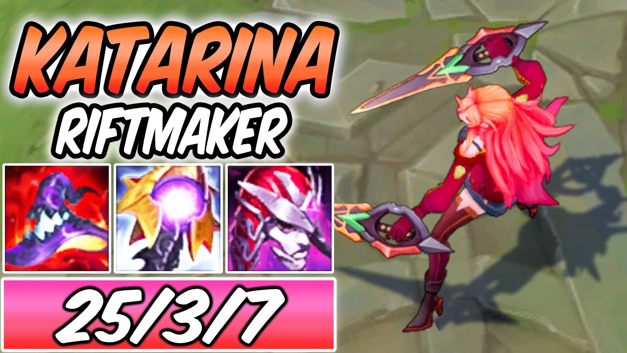 S+ RIFTMAKER KATARINA MID - NEW ITEMS INSANE HEALING | Full AP Build ...