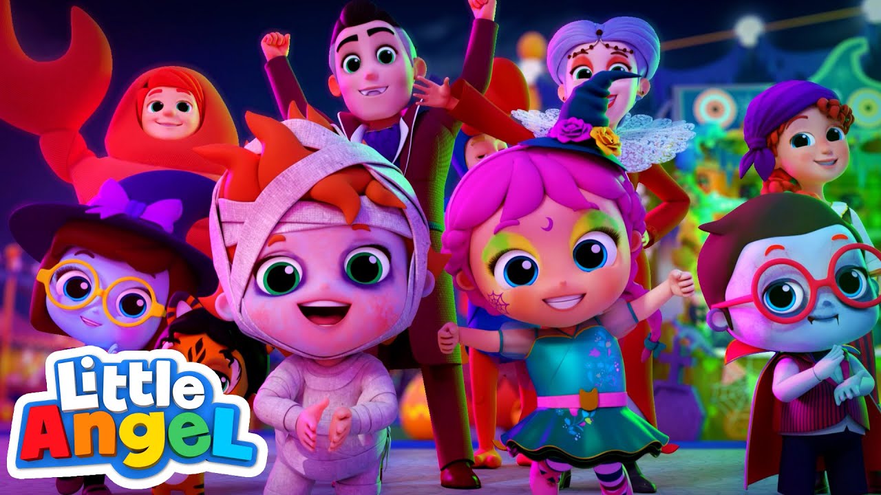 Halloween Carnival | Little Angel | Sing Along Songs for Kids | Moonbug ...