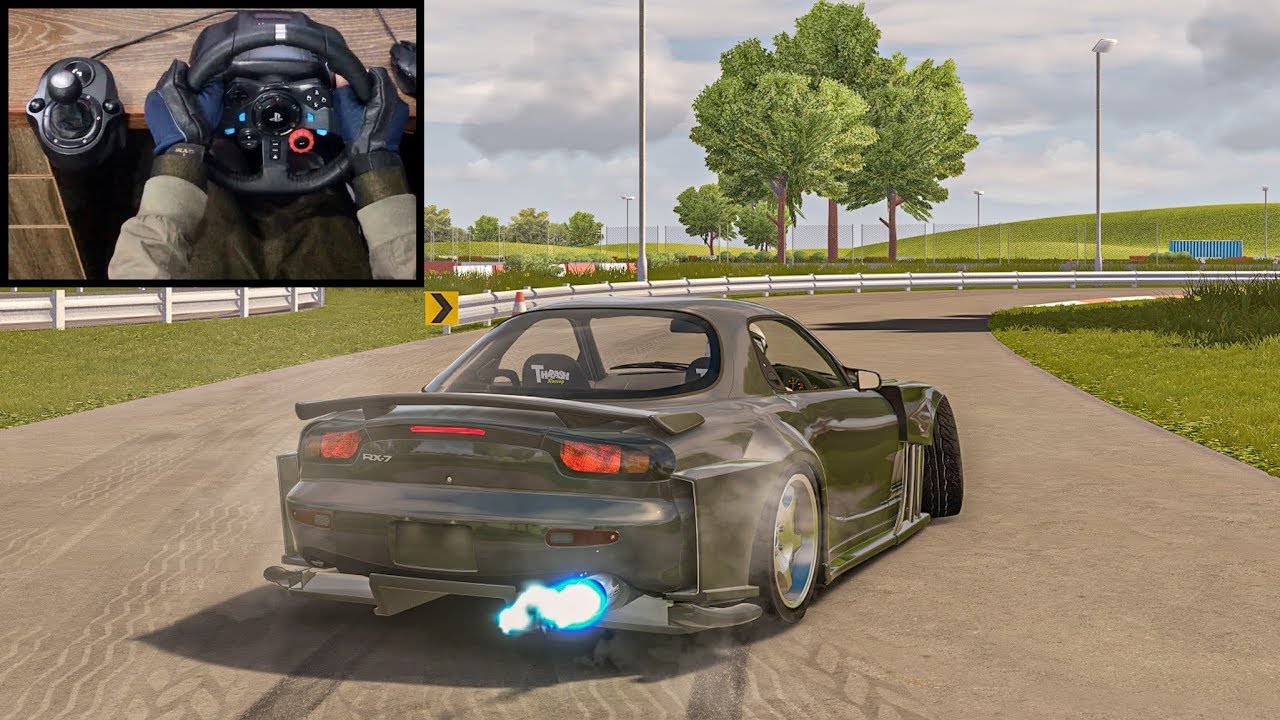 Rx7 Drifting on Ctoretto's New Heaven | Assetto Corsa | Steering Wheel ...