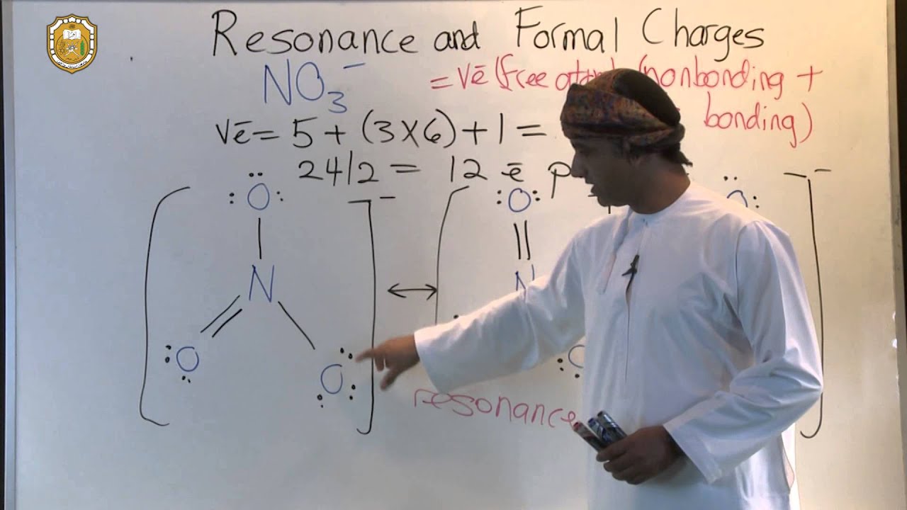 Resonance and Formal Charge, Nitrate Ion - YouTube