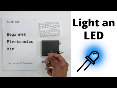 First Electronics Circuit... Lighting an LED | The AM Tech Introduction ...