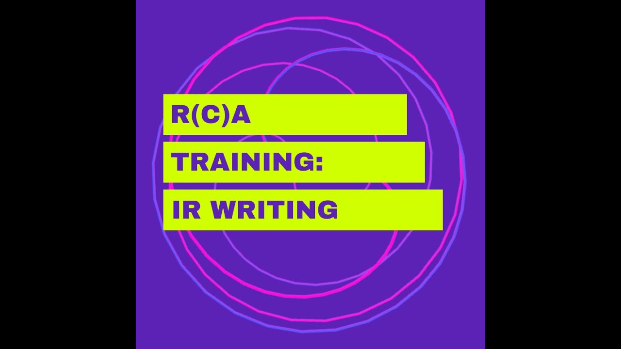 RA Training: Incident Report Writing - YouTube