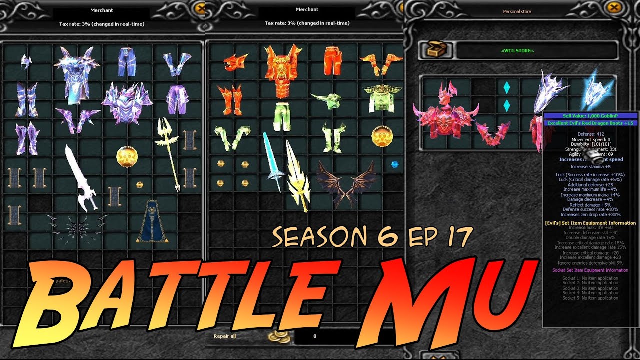 Battle Mu Season 6 Ep 17 ( Fast Server ) | Mu Online PC - YouTube