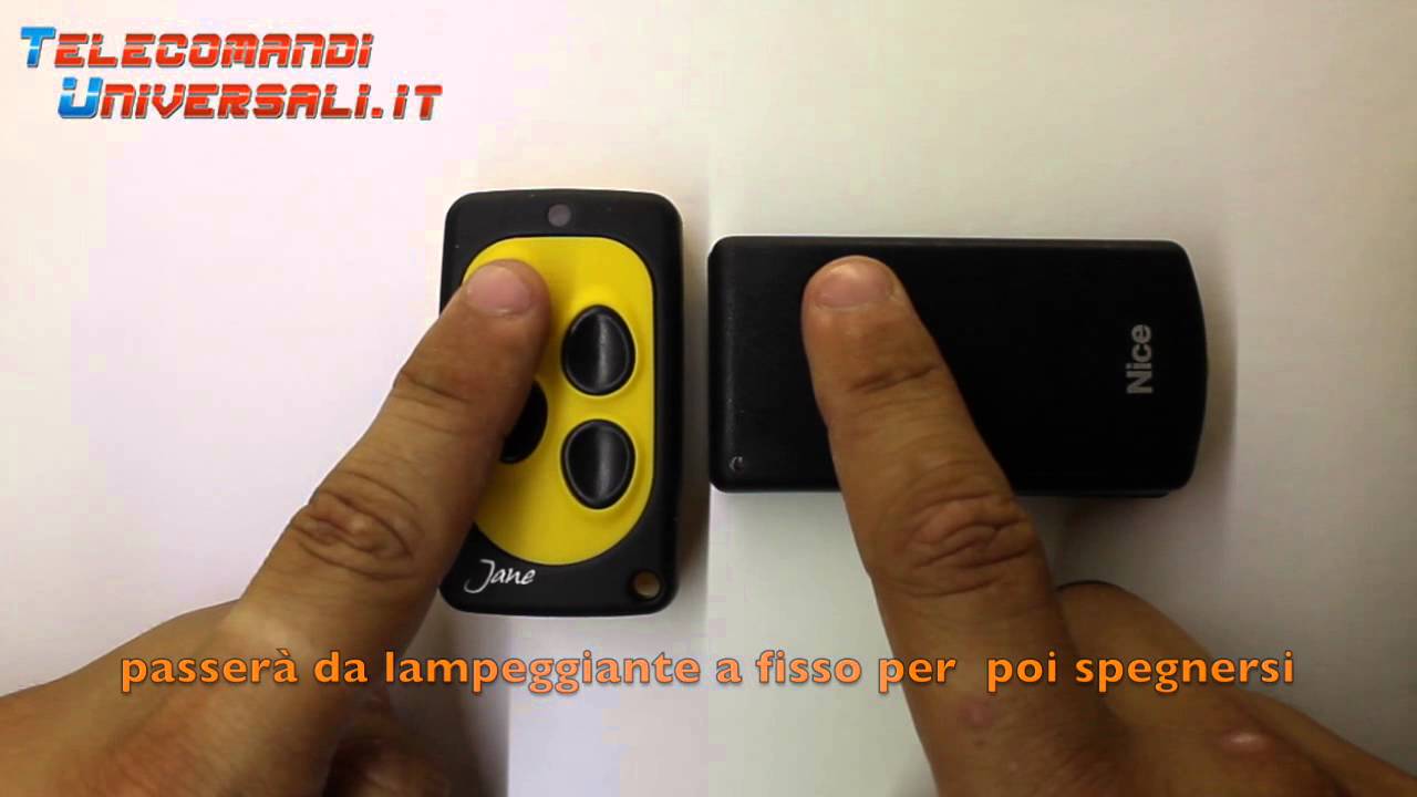 Come Programmare un Telecomando Jane Q - Italfile - YouTube