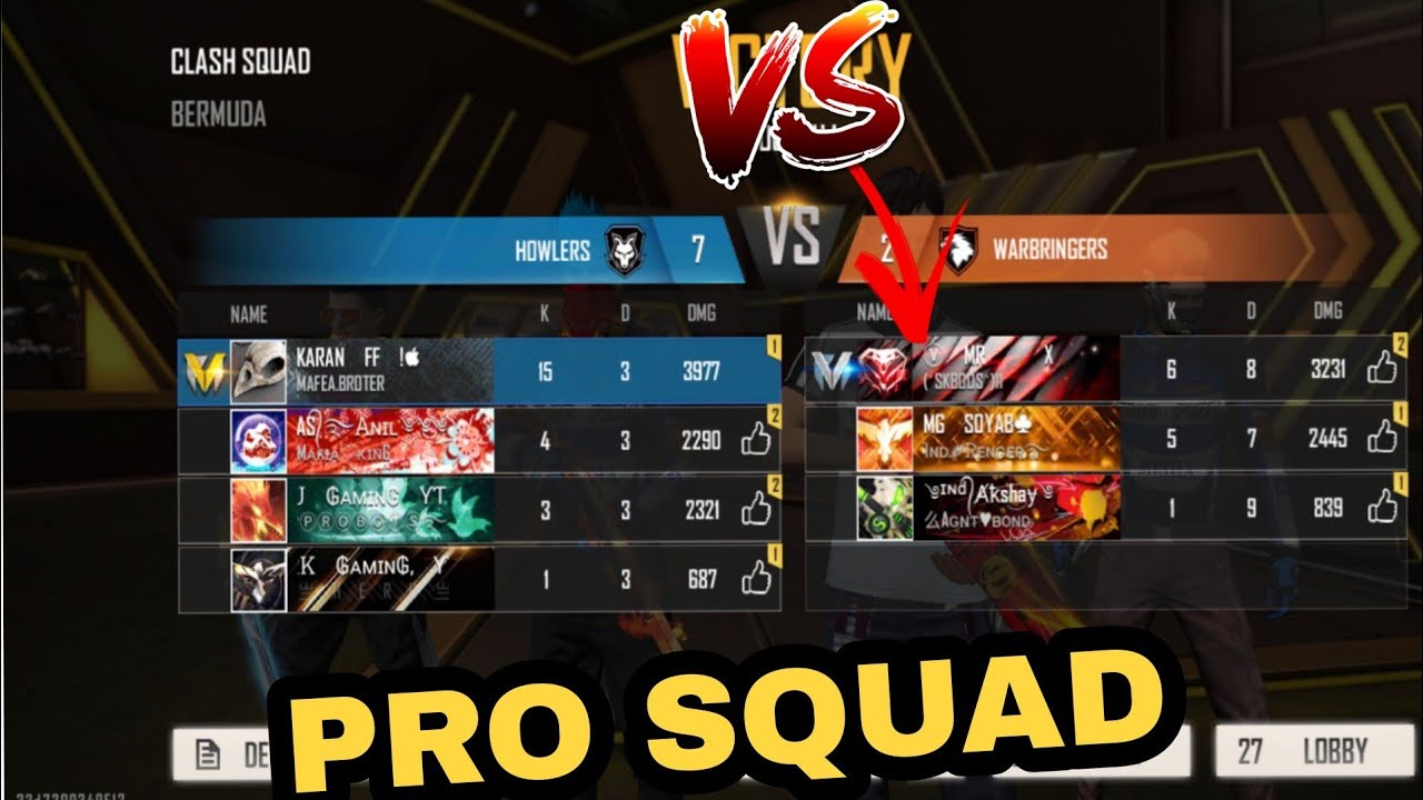 GRANDMASTER SQUAD 4v4 Custom match Op gameplay | Garena Free fire ...