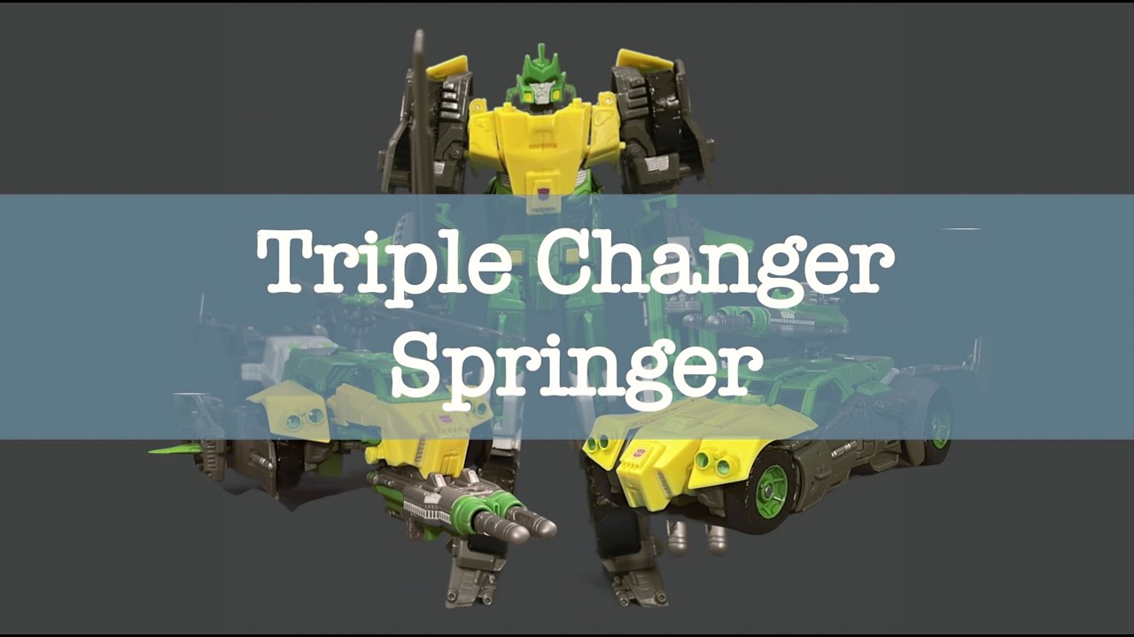 Transformers Generations Triple Changer Springer - YouTube