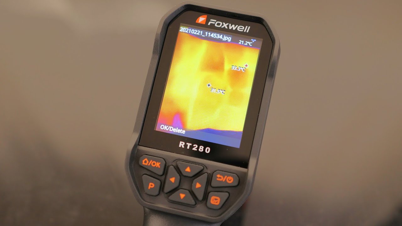 FOXWELL RT280 Thermal Imaging Camera, 320 X 240 2.8" LCD Screen Thermal ...