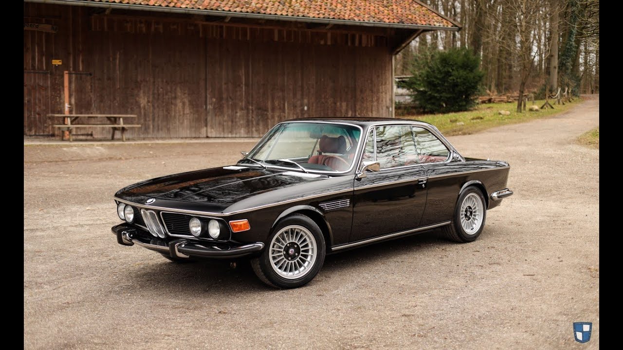 BMW 3.0 CSi in Schwarz / Black over Red leather + A/C - Just finished ...
