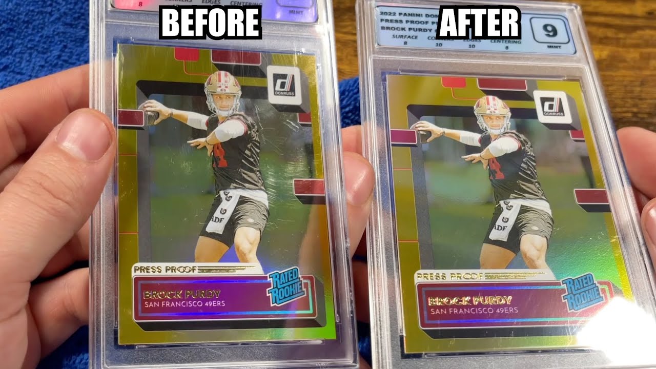 Removing Slab Scratches (PSA, SGC, BGS, CGC, Etc) - YouTube
