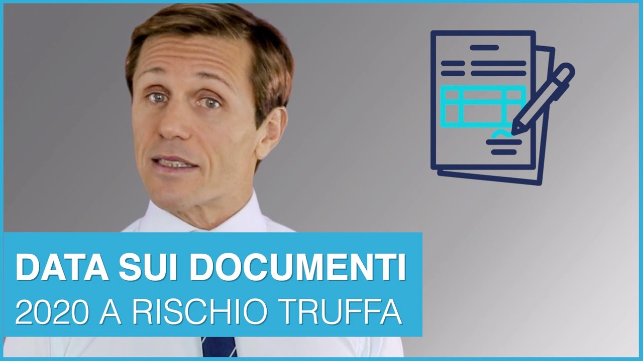 Data sui documenti: 2020 a rischio truffa | avv. Angelo Greco | Questa è la Legge - YouTube