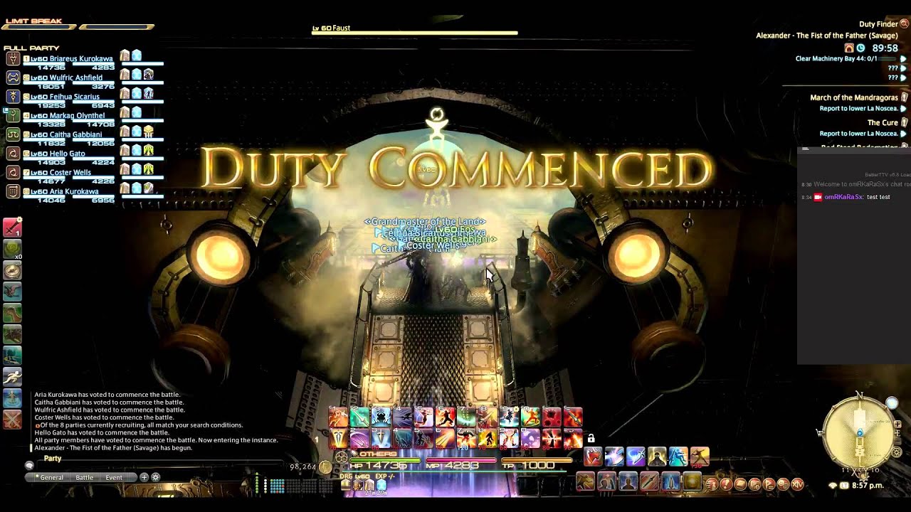 Final Fantasy XIV [Balmung] - Vana'diel Task Force -Alexander Savage ...