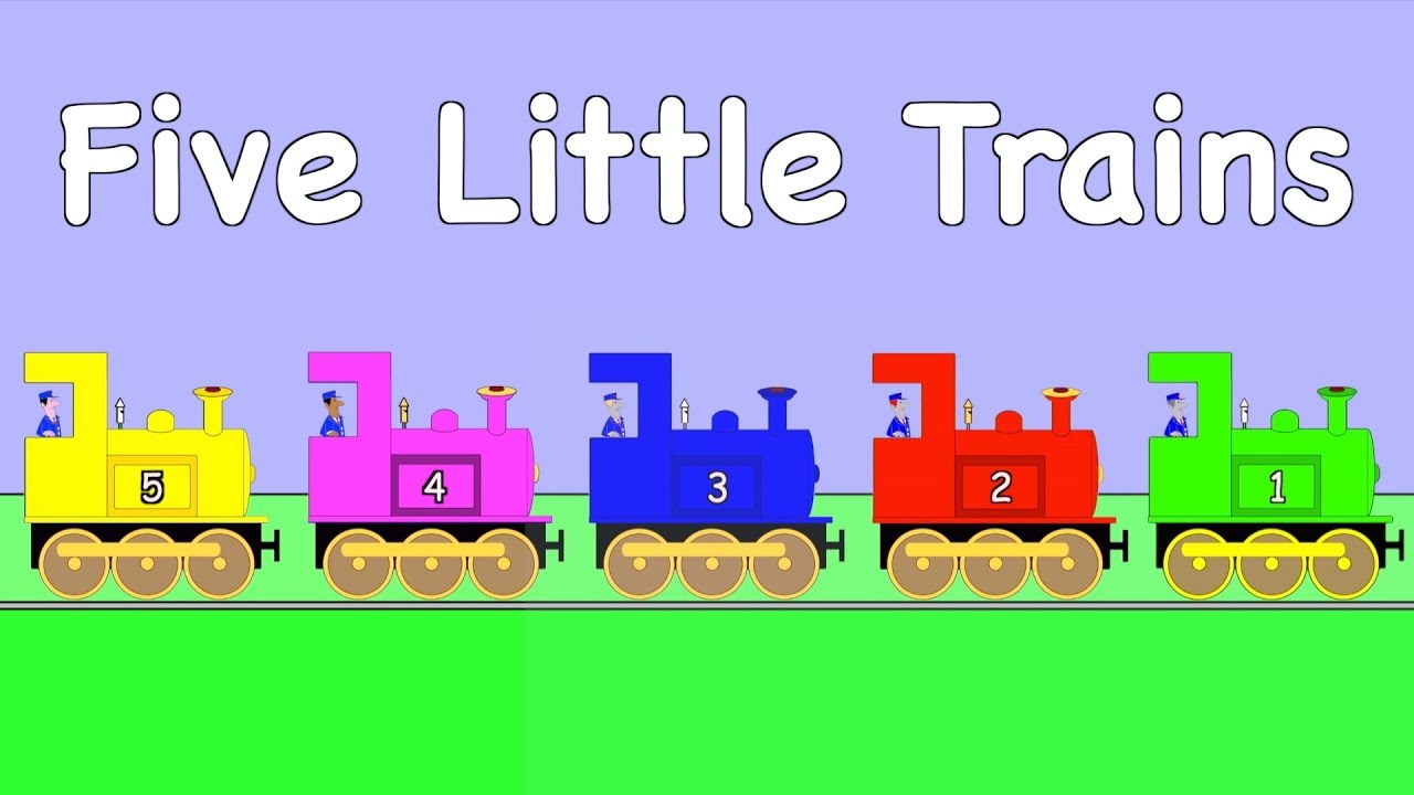 Five Little Trains TRAIN SONG COUNTING SONG NURSERY RHYME five-little-trains-train-song-counting-song-nursery-rhyme
