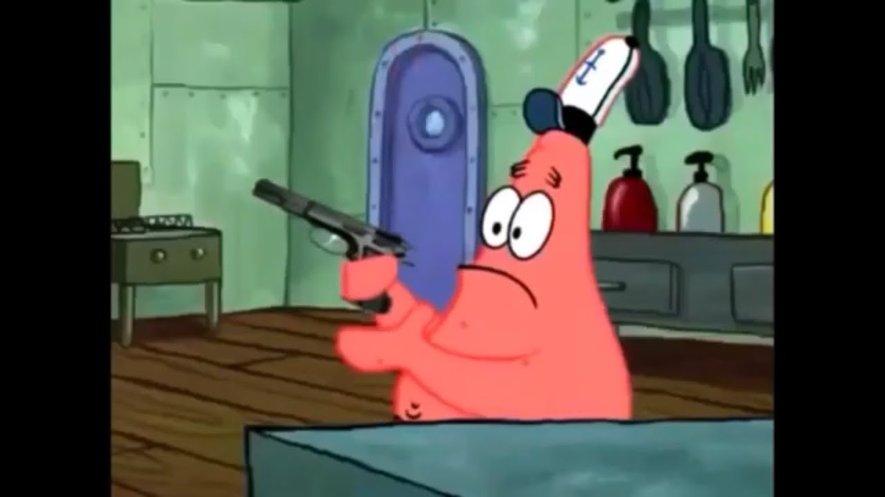 Spongebob gets shot by Patrick - YouTube