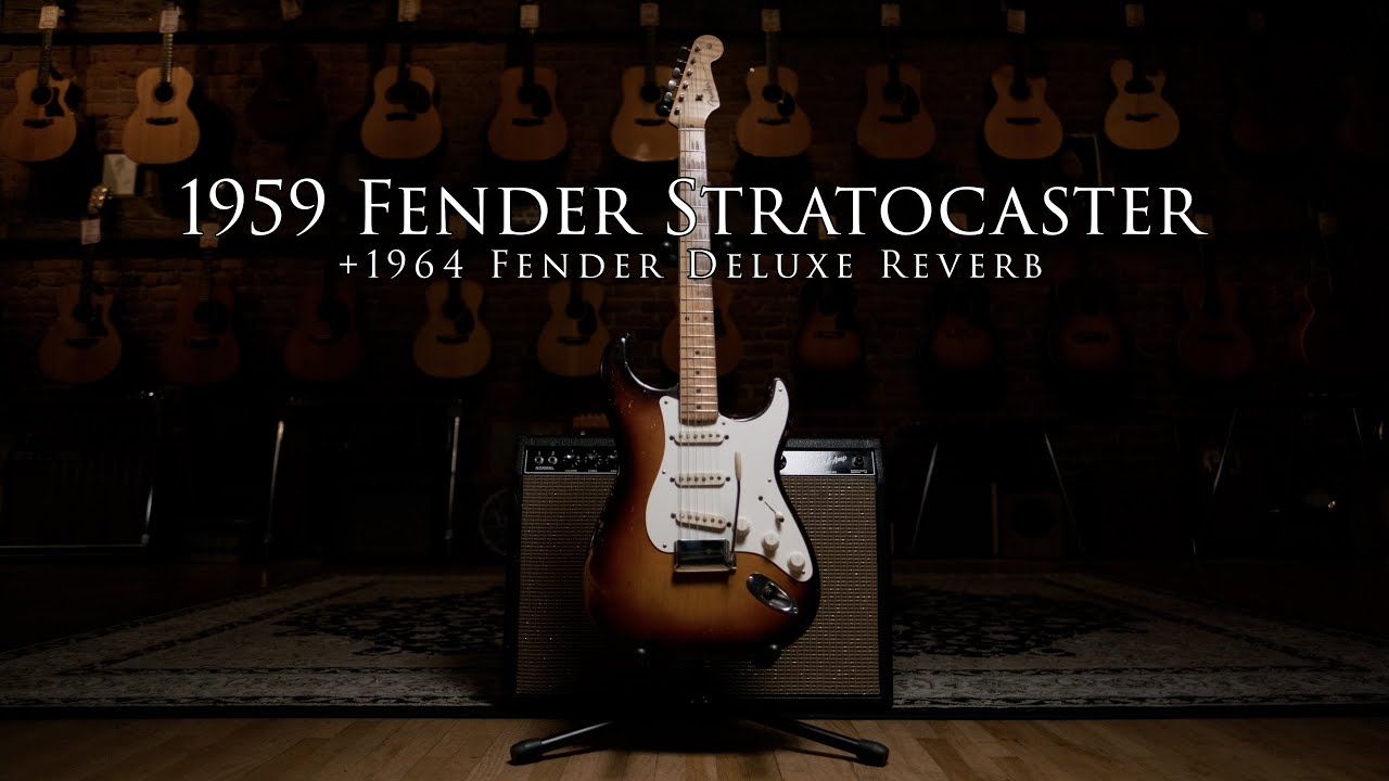 1959 Fender Stratocaster and 1964 Deluxe Reverb - YouTube