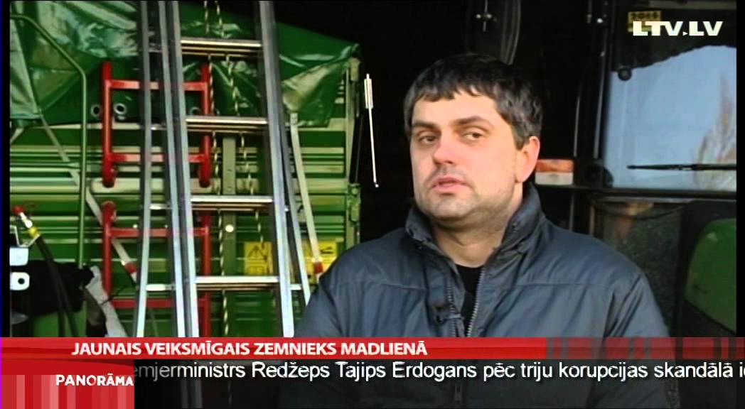 Jaunais veiksmīgais zemnieks Madlienā - YouTube