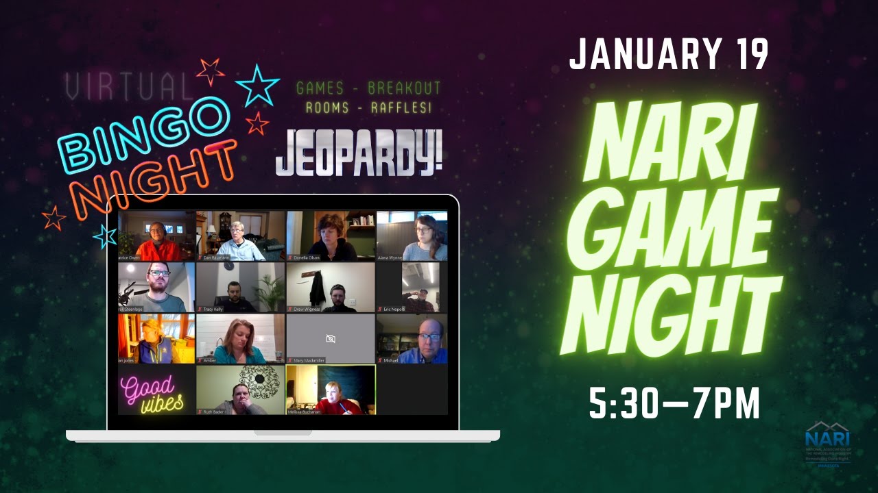 Join Us For NARI MN Virtual Game and Networking Night! - YouTube