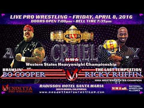 Brawlin' Bo Cooper vs. Ricky Ruffin - NWA Western States Championship ...