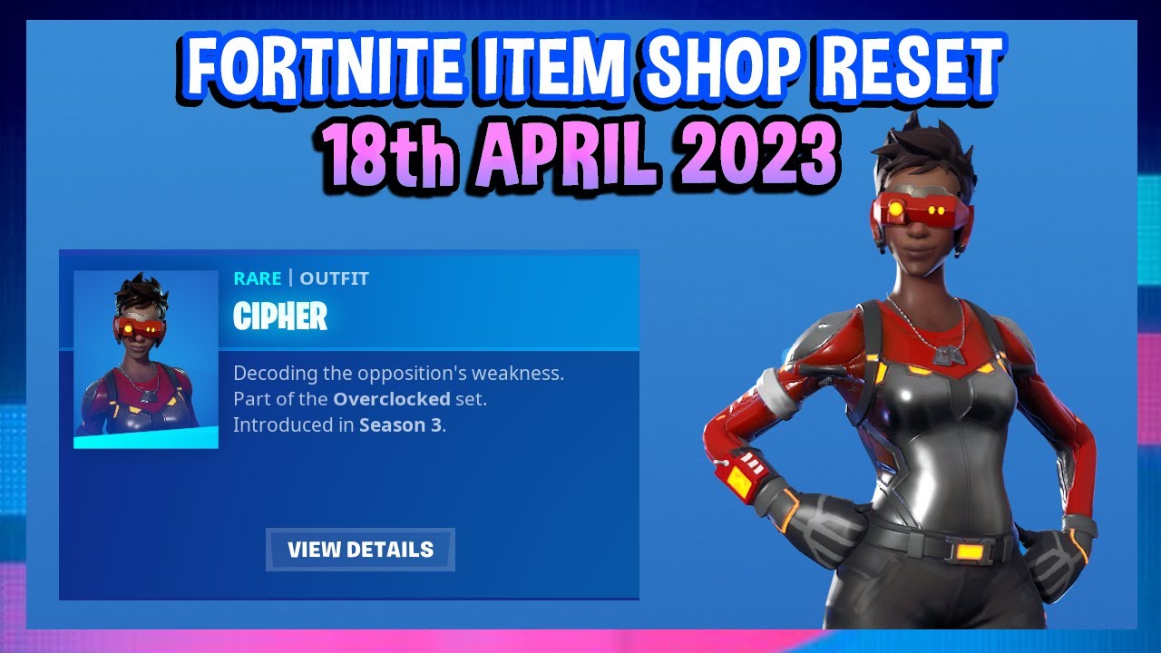 *RARE* CIPHER SKIN + KAWS SET IS BACK! (Fortnite Item Shop Reset 18th ...