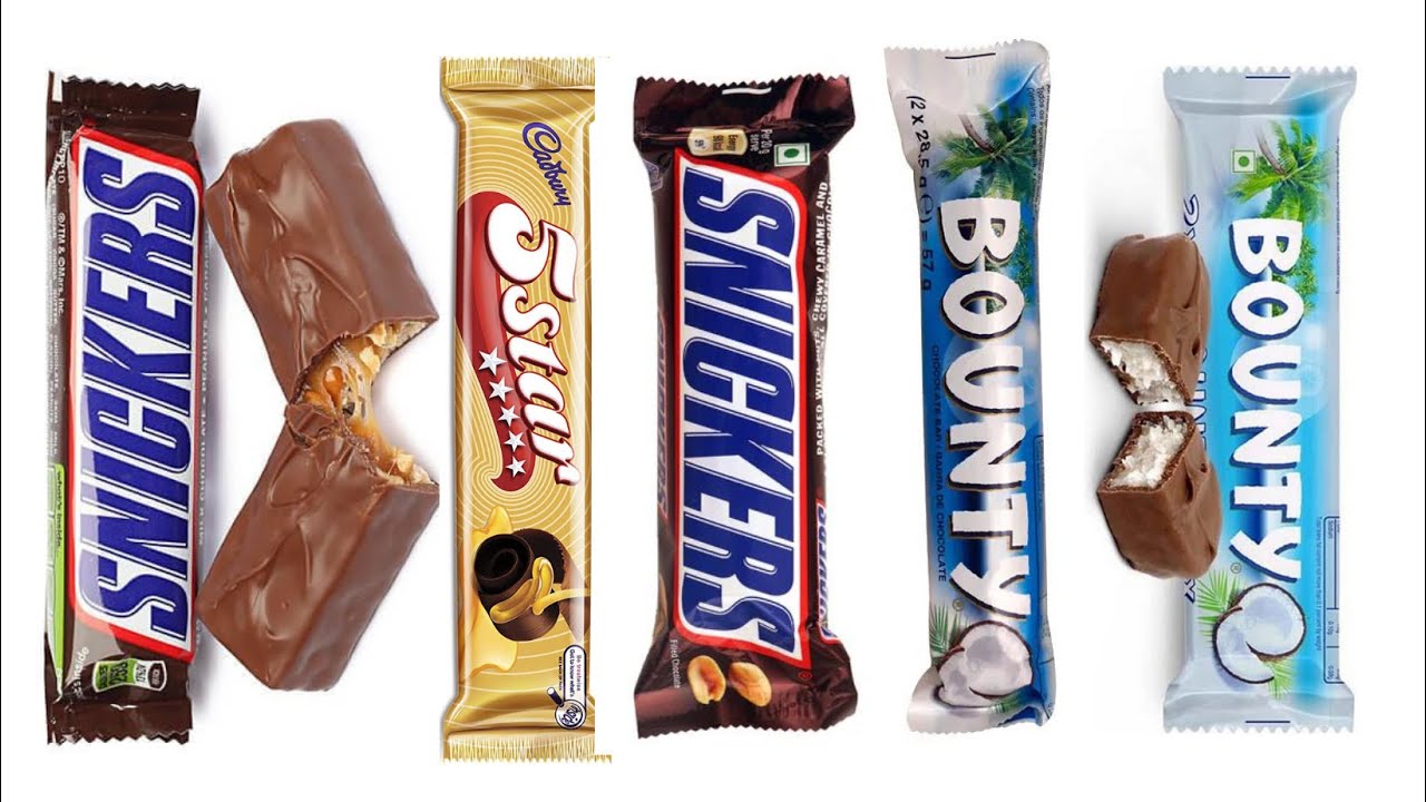 Snickers Vs Five Star Vs Bounty ASMR Unboxing/Opening #bounty #snickers ...
