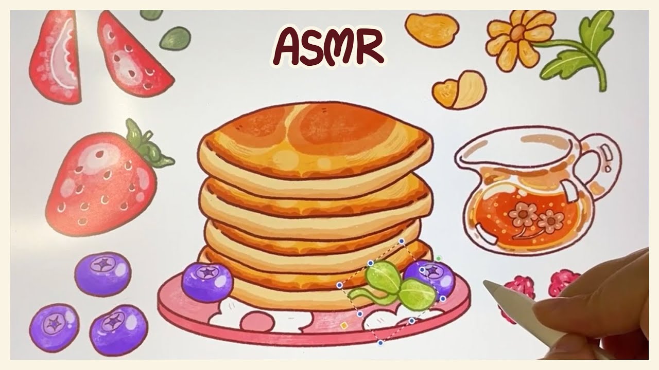 Asmr 사각사각 팬케이크 만들기|팅글 힐링 아이패드 드로잉 Youtube