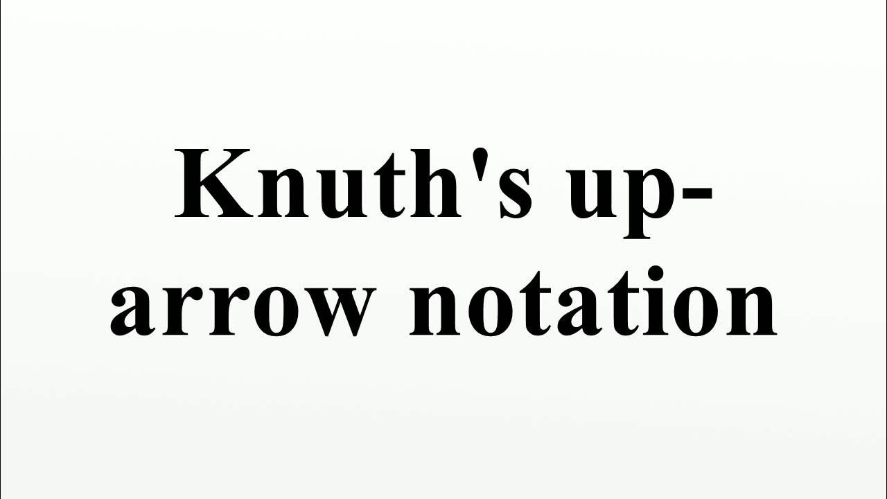 Knuth's up-arrow notation - YouTube